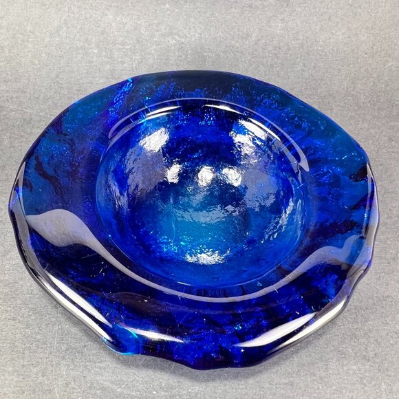 BLENKO | Accents | Vintage Blenko Glass 623 Oval Free Form Cigar ...